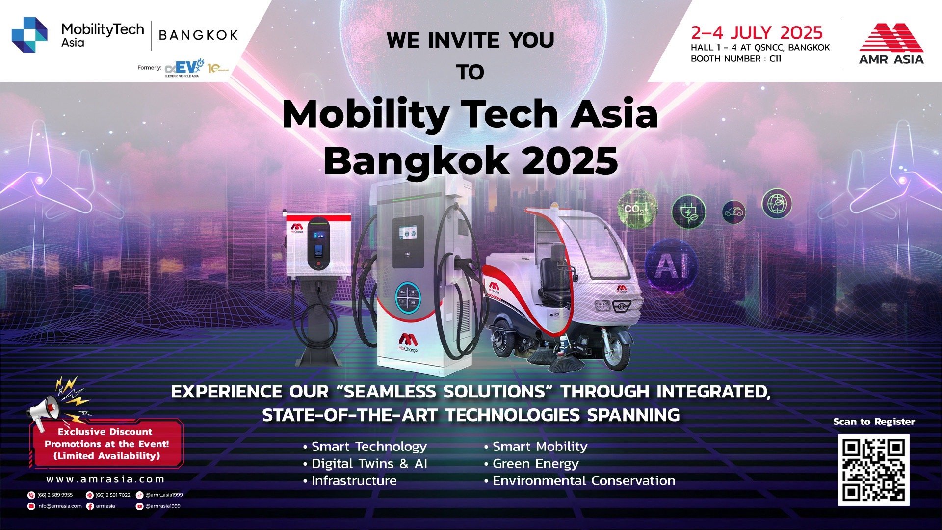 AMR Asia ชวนร่วมงาน Mobility Tech Asia – Bangkok 2025 โชว์เทคโนโลยีสุดล้ำ พลิกโฉมการเดินทางด้วย ...